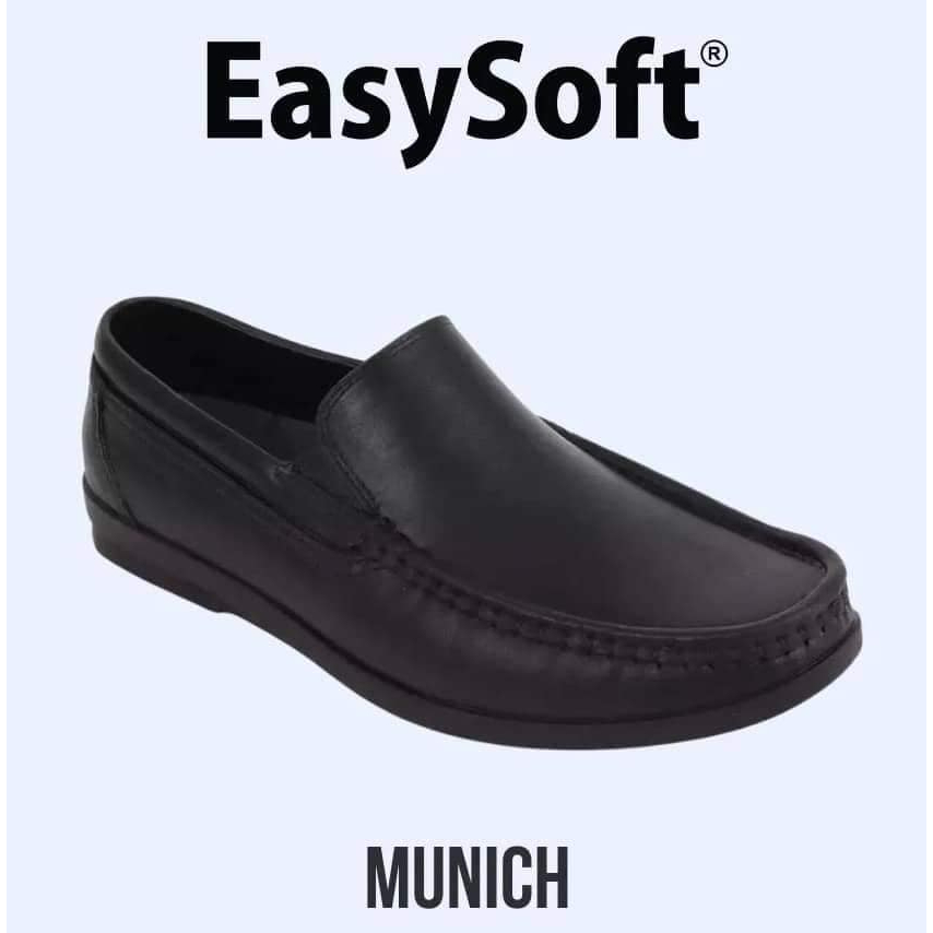Easy soft Formal Black Shoes Munich For Men | Shopee Philippines