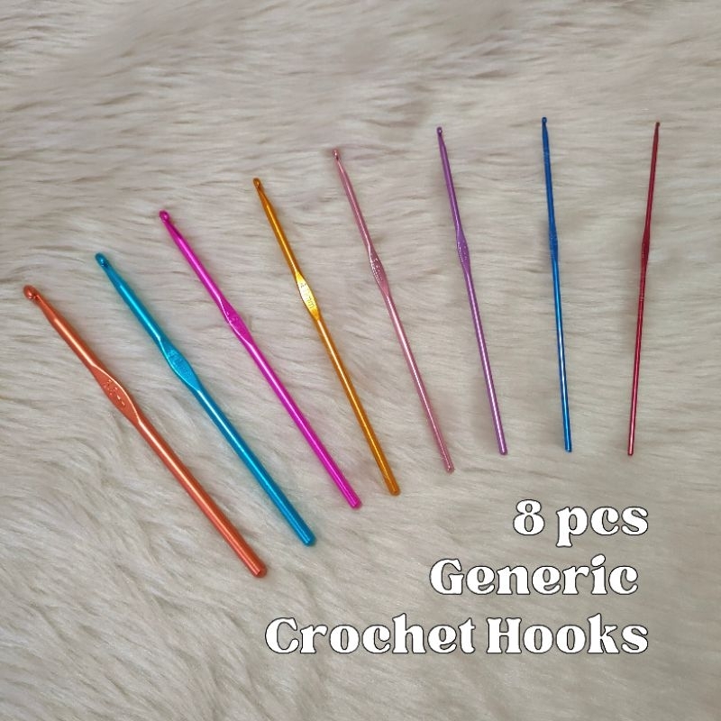 Crochet Hooks - 8 pcs (2.5mm to 5mm size) | Shopee Philippines