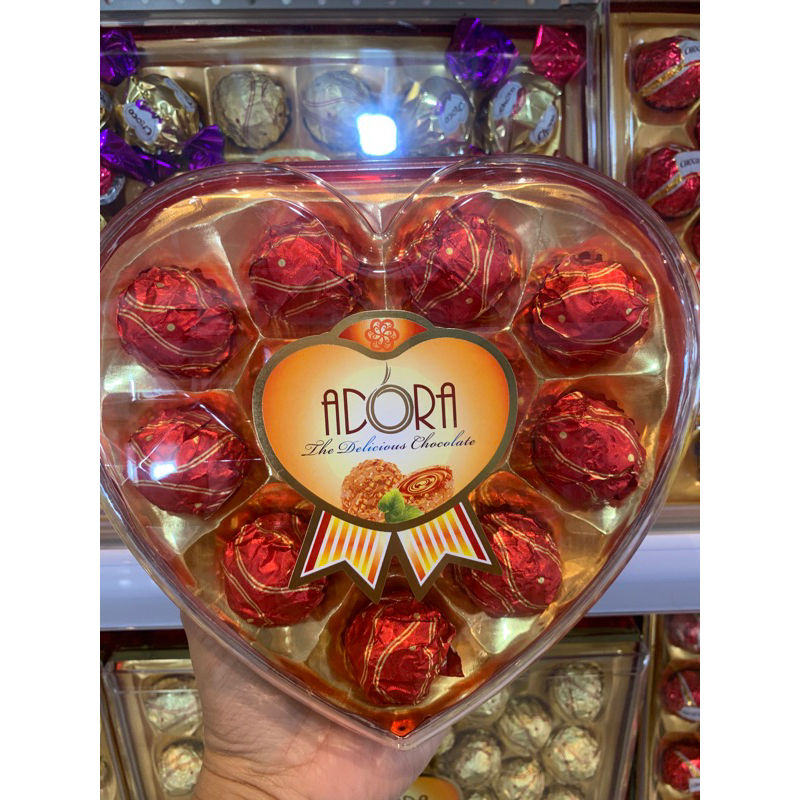 Sale‼️ Adora T12 / T18 pcs Chocolates in heart packaging | Shopee ...