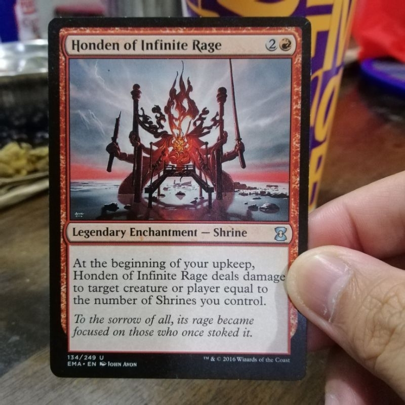 1 PLAYED Honden of infinite Rage EMA eternal masters MTG card magic ...
