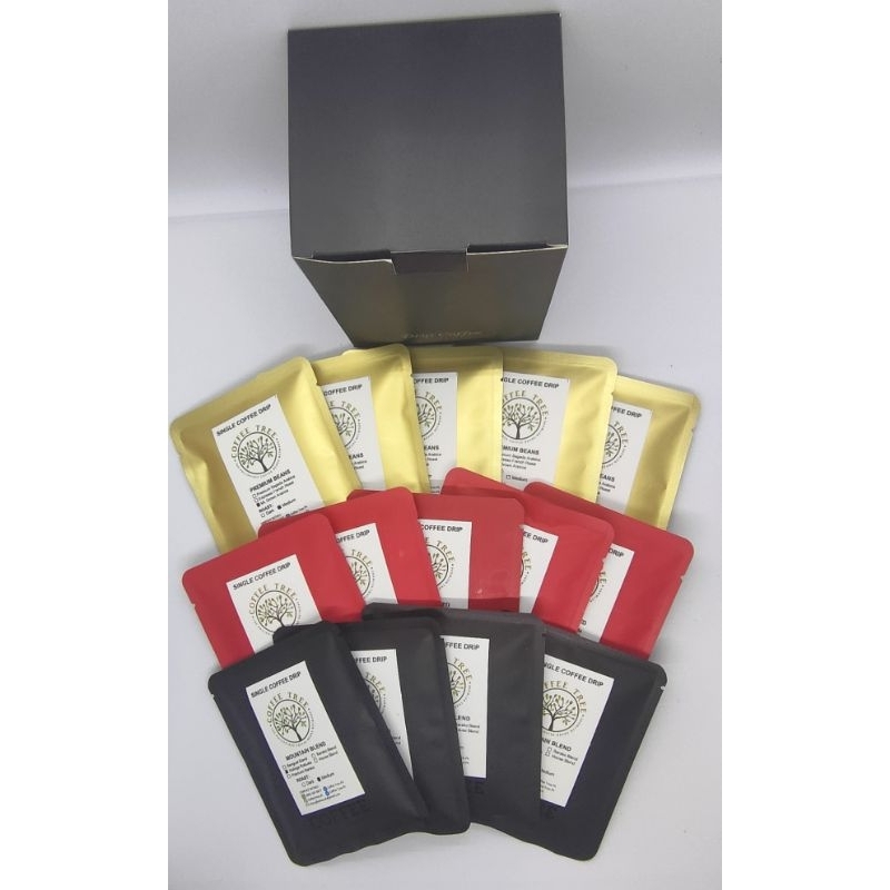 Rainbow Box 14 Flavors in Coffee Drips. Singles Coffee Drip package ...