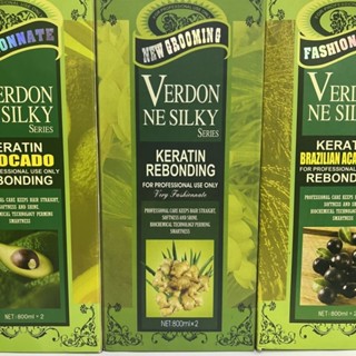 verdon ne silky series keratin rebonding salon rebond 2in1 800mlX2 hair ...
