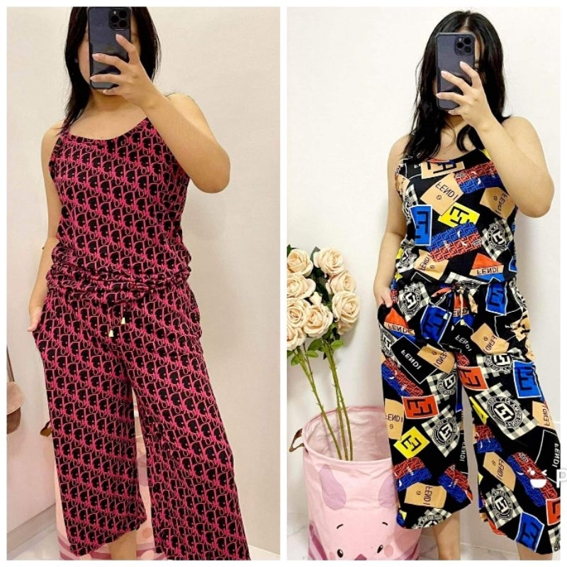 SPAGHETTI SQUARE PANTS TERNO FIT UP TO XL | Shopee Philippines