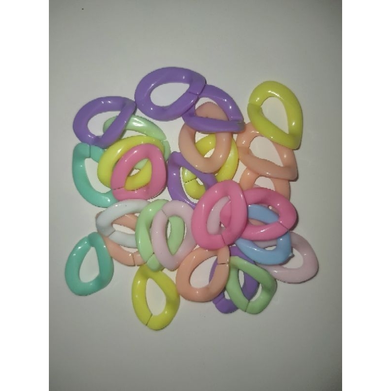 Assorted Pastel Color Chain 25mm | Shopee Philippines