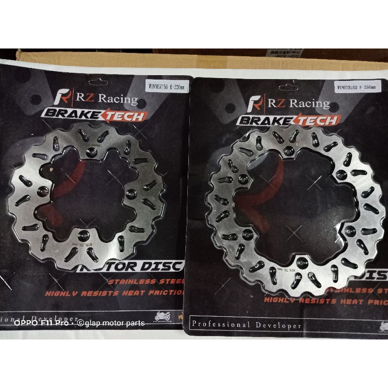 RZ RACING DISC ROTOR SET HONDA GTR 150 F256mm/ R220mm | Shopee Philippines