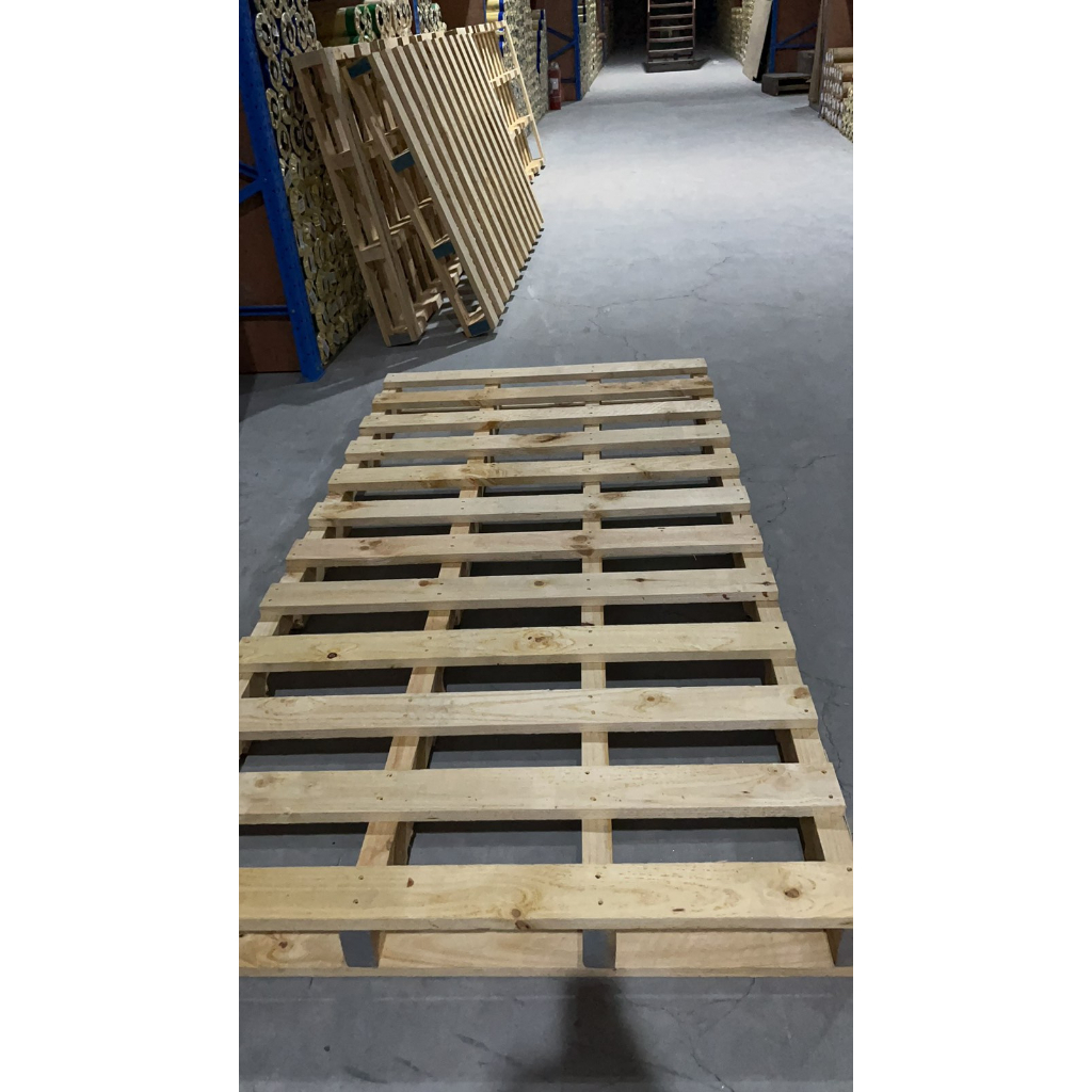 WOOD PALETTE PALETA WAREHOUSE STORAGE MAKAPAL MATIBAY 0.15mx1.25mx2.44m ...