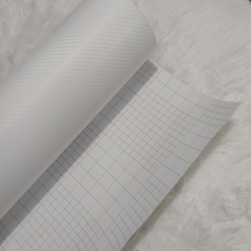 3D MATTE WHITE CARBON FIBER STICKER VINYL WRAP | Shopee Philippines