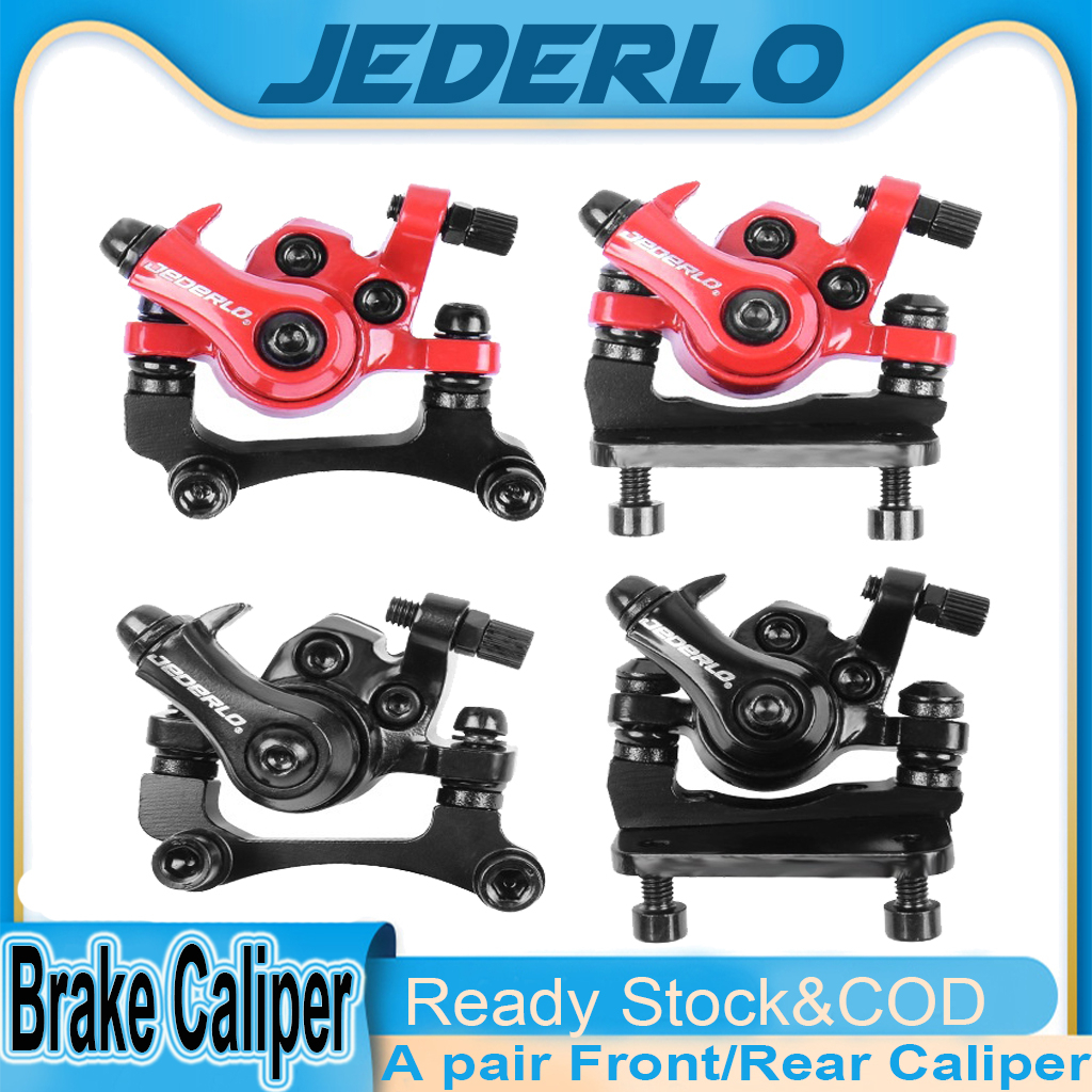 JEDERLO Bicycle Disc Caliper Aluminum All Mechanical Front/Rear Brake ...