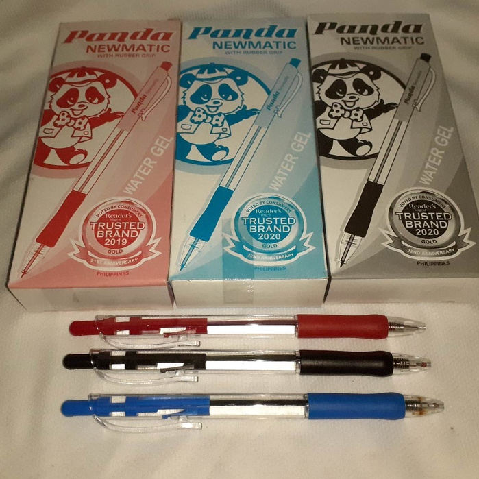 Panda Newmatic ball pen 12pcs in 1 box | Shopee Philippines