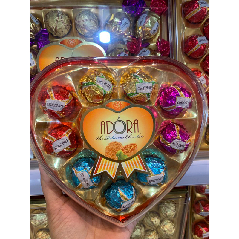 Sale‼️ Adora T12 / T18 pcs Chocolates in heart packaging | Shopee ...
