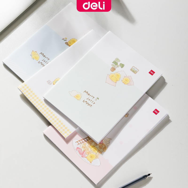 Deli B5 Notebook 60 Sheets Aesthetic Notebook For Highschool Stationery ...