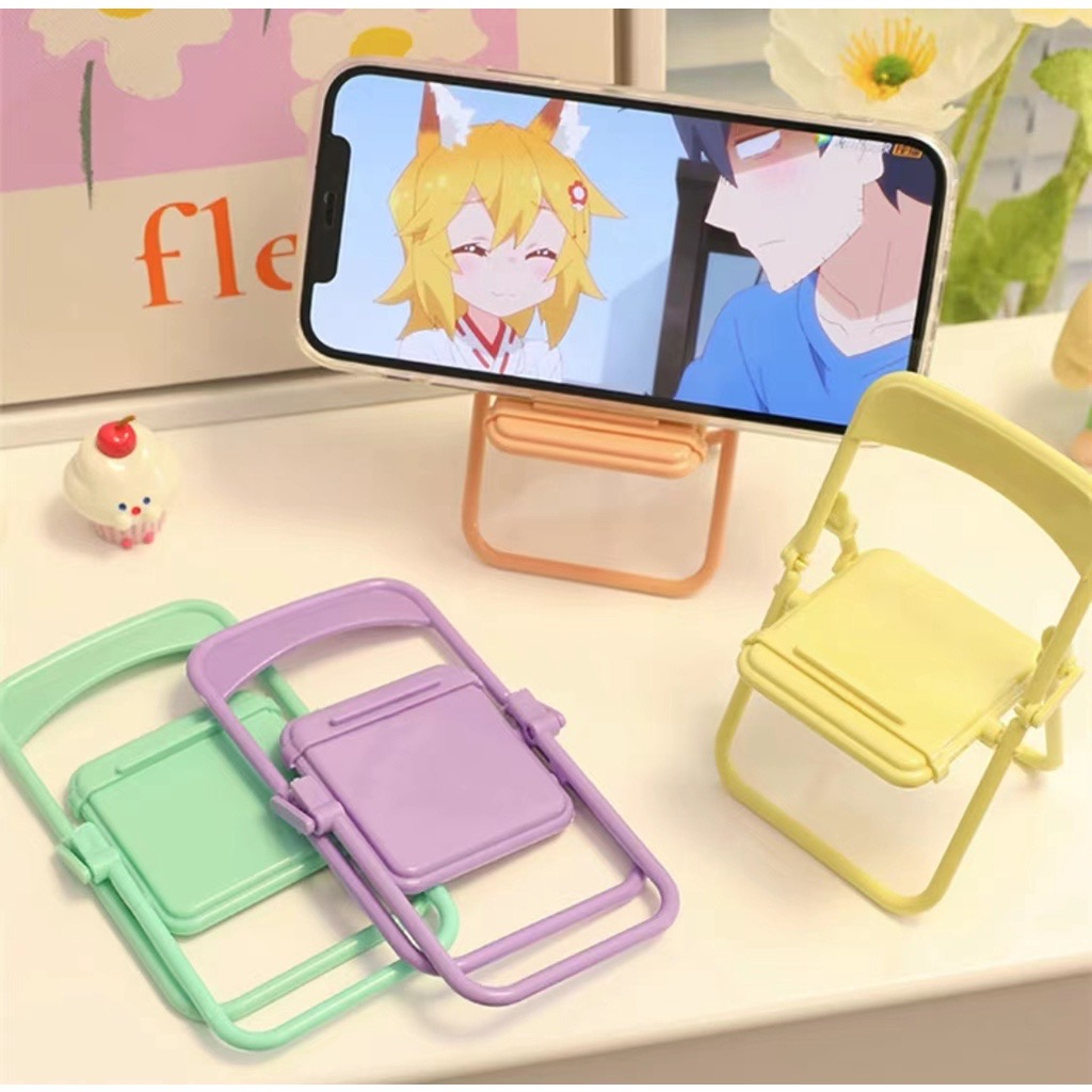 Portable Chair Mini Desktop Stand Desktop Phone Holder | Shopee Philippines
