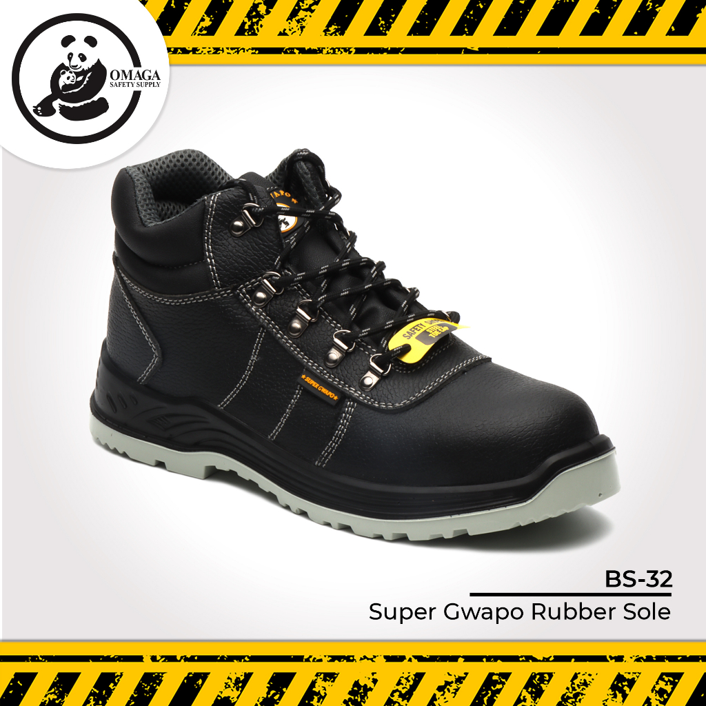 OMAGA BRAND SUPER GWAPO HD WITH OSHC SAFETY SHOES BS-32 | Shopee ...