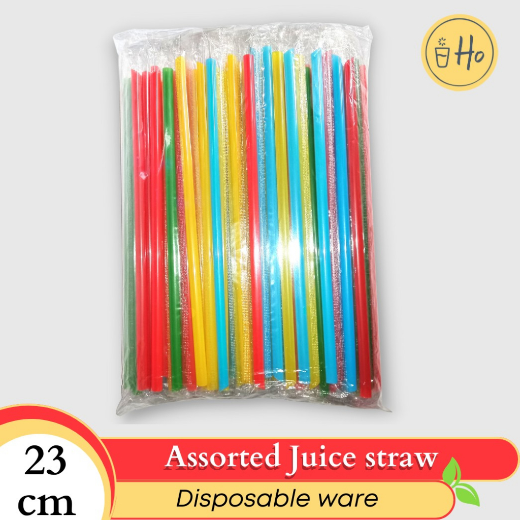 21cm /23cm Thin Straw Individual Wrapped (100 pcs/ pack) | Shopee Philippines