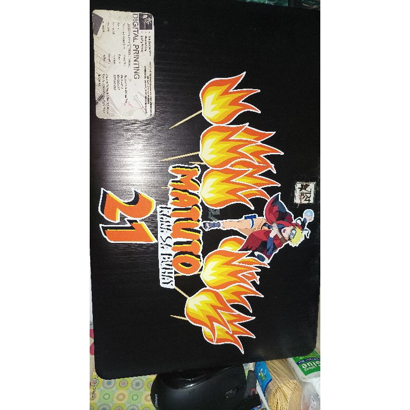 customized photo Printed cake toppers Naruto Shippuden fire themed ...