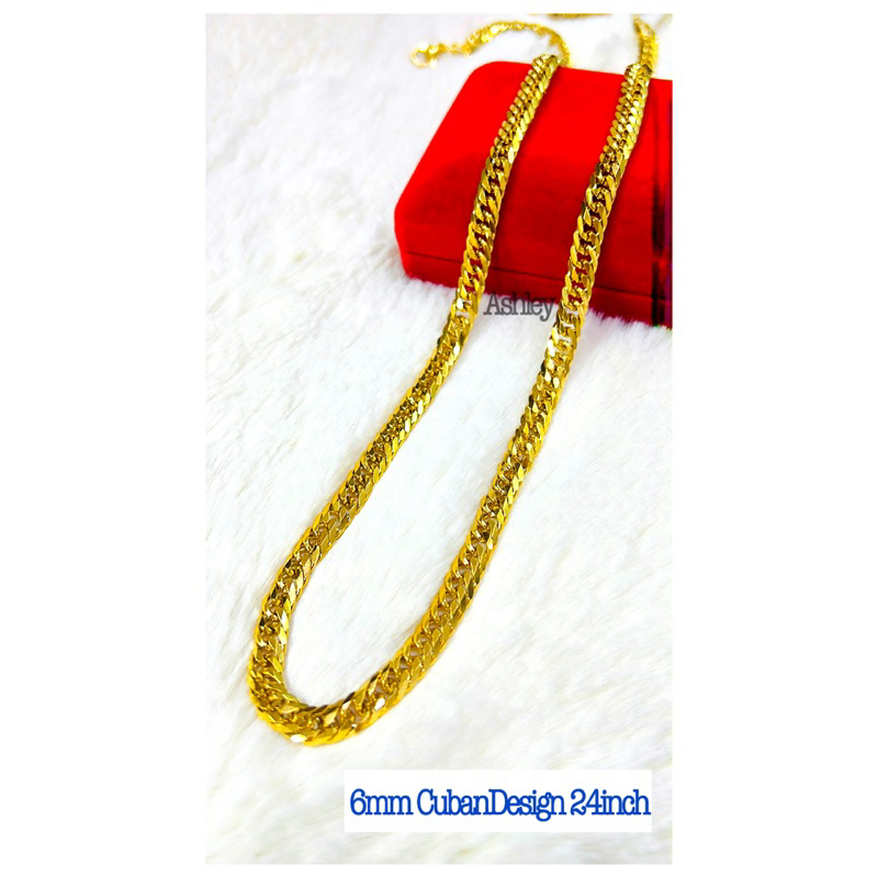 Stainless Chain Cuban -Design 24inch 3mm 4mm 6mm 8mm | Shopee Philippines