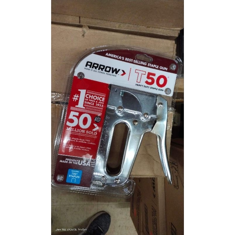 USA TOOLS USA Arrow Gun tacker T-50 Professional Heavy Duty | Shopee ...