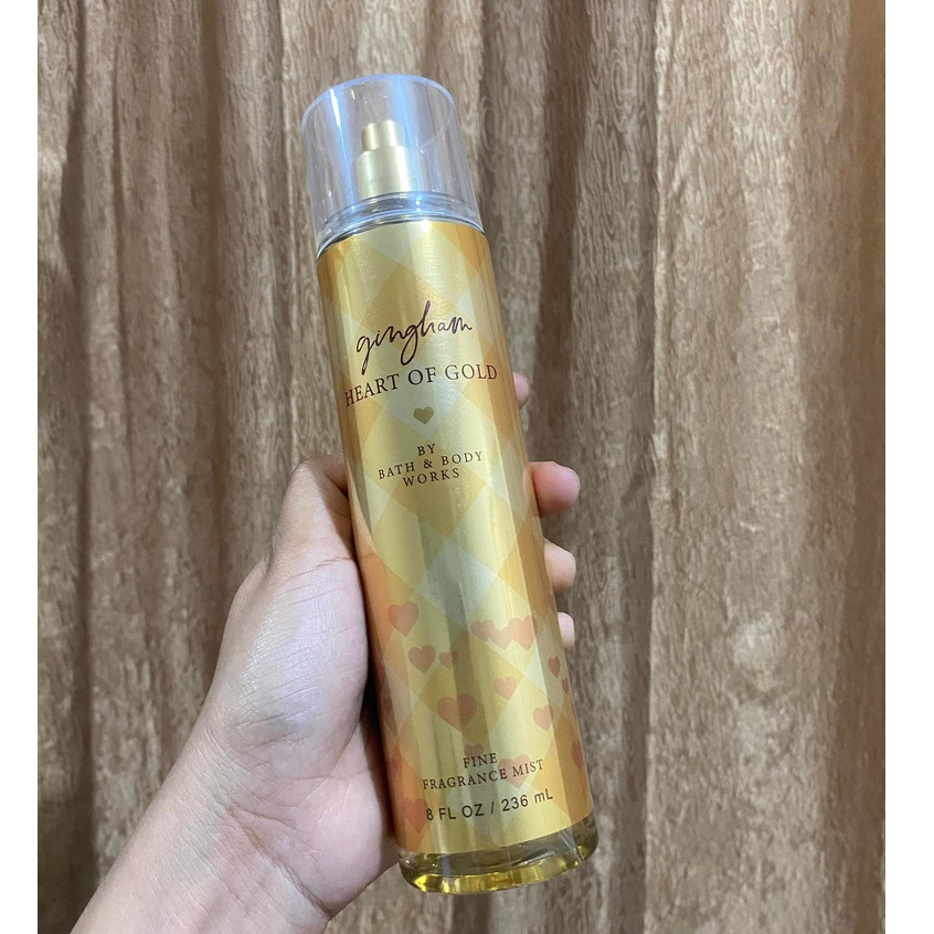 Gingham Heart of gold Bath & body works fragrance mist 236ml | Shopee ...