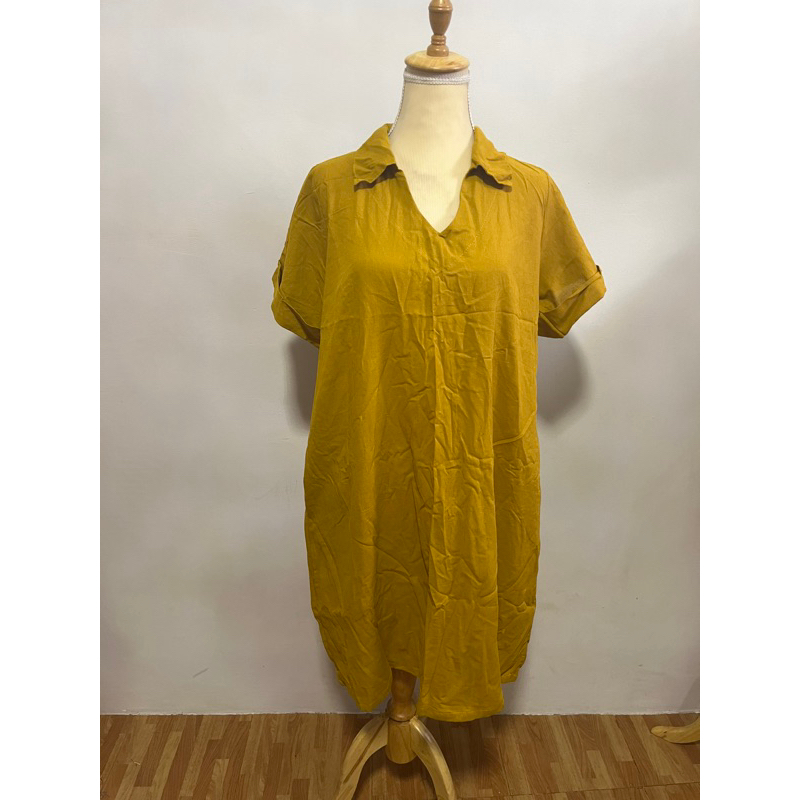 Meredith (L-2XL) Linen Dress (PLUS SIZE) | Shopee Philippines