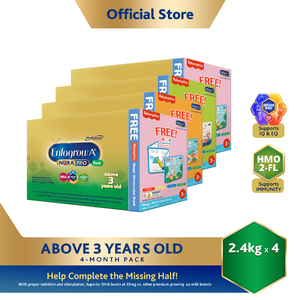 Enfagrow A+ Four Nurapro 9.6kg for 3+ Years Old w/ Fisher Price ...