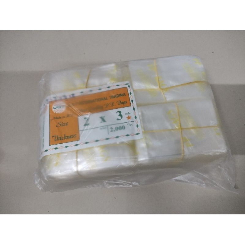 2x3 inches PP Clear Plastic (100s) | Shopee Philippines