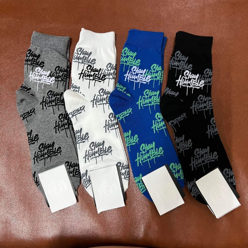 Korean Socks - Stay Humble Statement Socks - Iconic Socks | Shopee ...