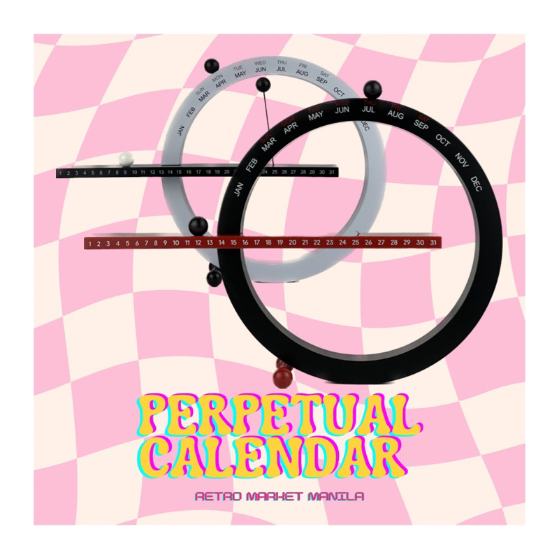 Perpetual Calendar Mcm Retro | Shopee Philippines