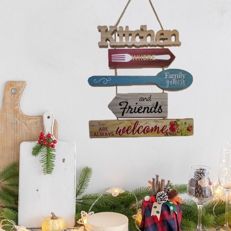 Kitchen Rules Wooden Hanging Wall Decoration | Shopee Philippines