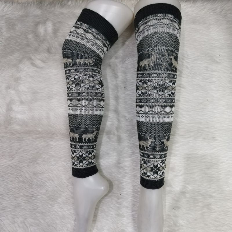 2021 New Winter Over Knee Long Knit Cover Crochet Women Leg Warmers