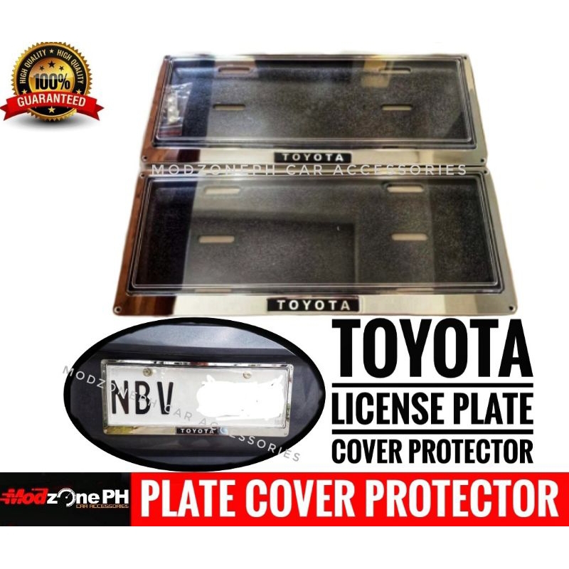 TOYOTA LICENSE PLATE HOLDER COVER PROTECTOR ALL MODEL AND YEAR 1pc only ...