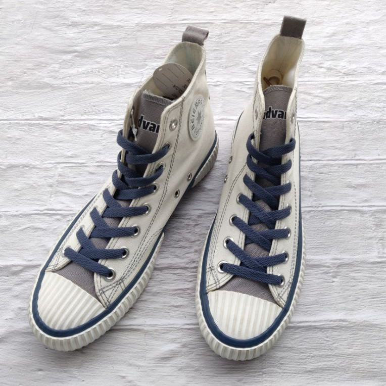 Advan X Beier Shoes High Cut White and Blue Korean Style High Top ...