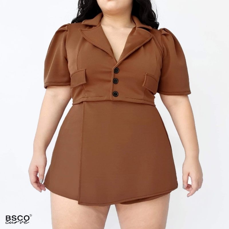 ONHAND PLUS SIZE BSCO CURVE XL-6XL KOREAN STYLE BAILEY SKORT AND TOP ...