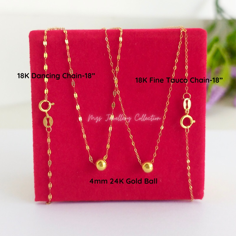 Mzs Collection 18K 24K Gold minimalist lightweight tauco dancing chain ...
