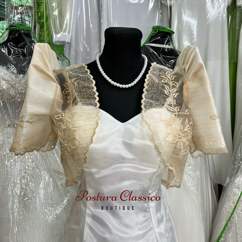 Filipiniana MC Bolero w/ Embroidery Design Modern Filipiniana | Shopee ...