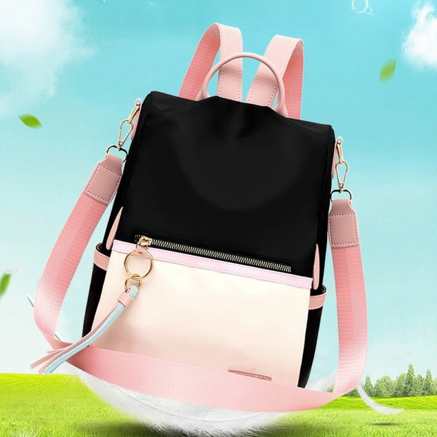 floral anti theft backpack for women pack travel hand stitch ladies ...