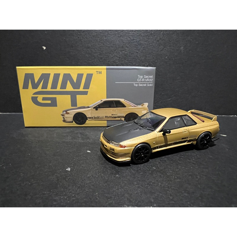 Mini GT 431 Nissan GTR R32 Top Secret Gold ( Japan exclusive ) b155-B ...