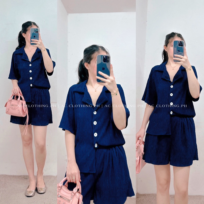 ELISE BANKOK INSPIRED COLLAR POLO TOP TERNO | Shopee Philippines