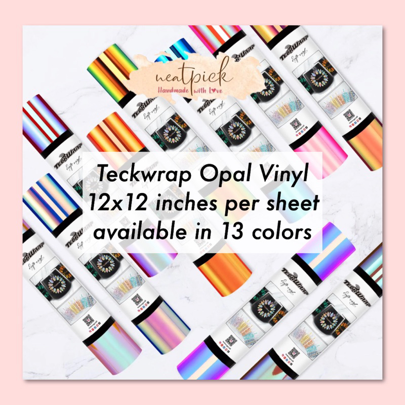 Teckwrap Opal Vinyl in 13 colors 12x12" for Cricut Cameo Vinyl Sticker ...