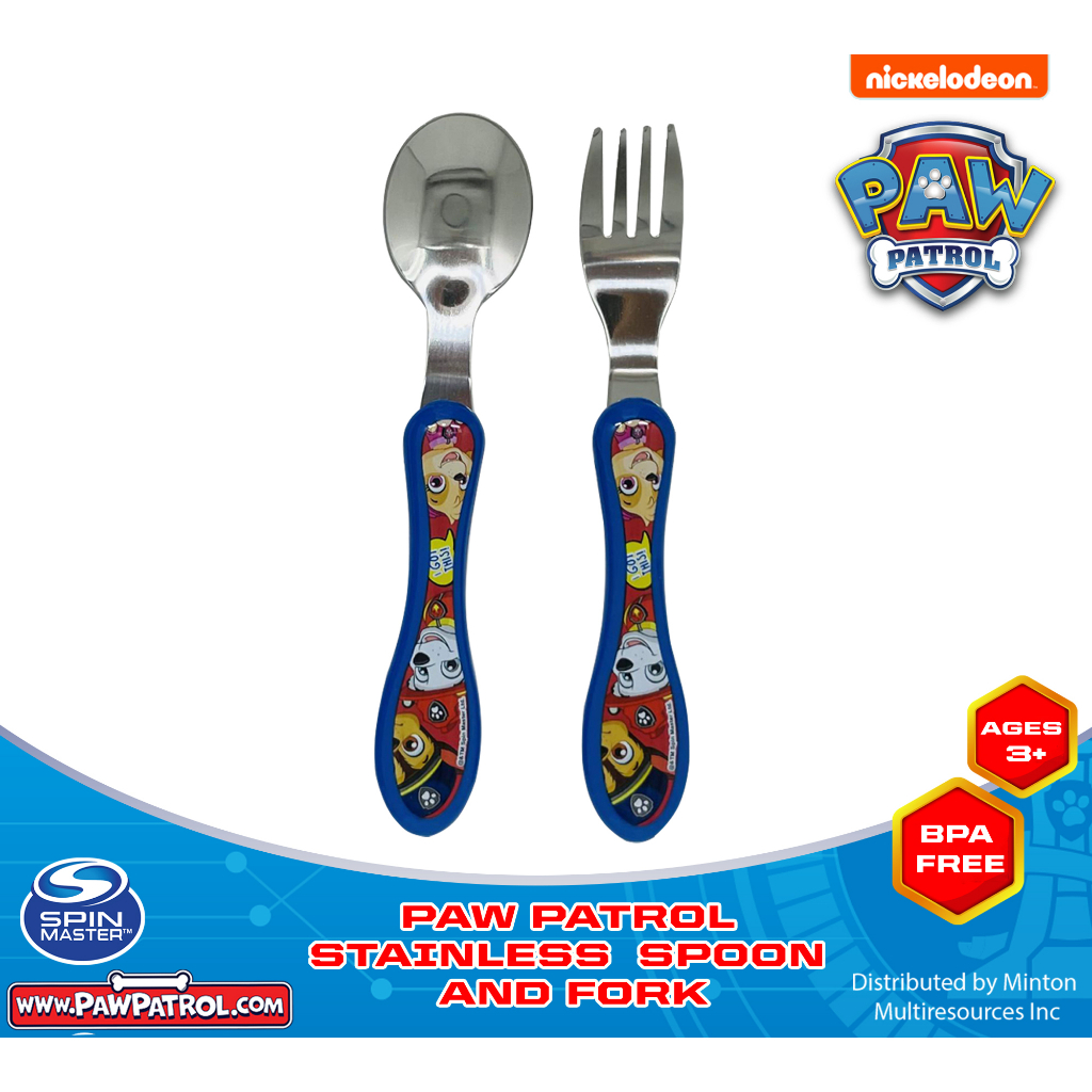 Paw Patrol Stainless Spoon And Fork | Shopee Philippines