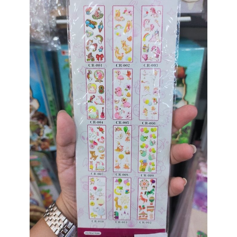 assorted scrapbook 8D stickers Decorations Stickers | Shopee Philippines