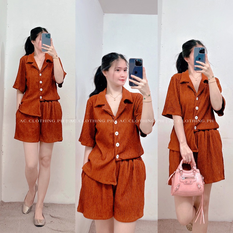 ELISE BANKOK INSPIRED COLLAR POLO TOP TERNO | Shopee Philippines