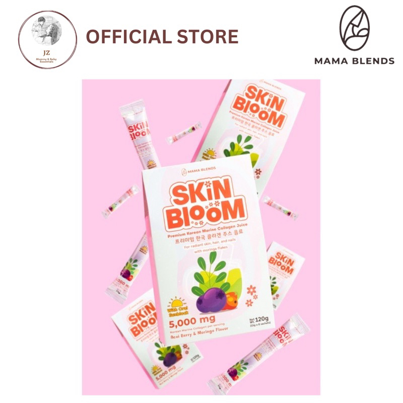 Mama Blends Skin Bloom Premium Korean Marine Collagen Drink | Shopee ...