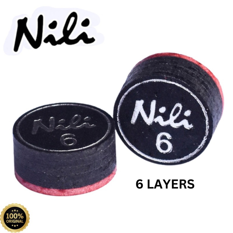 Original Nili 6 Black Layered Billiard Cue Tip (1pc) | Shopee Philippines
