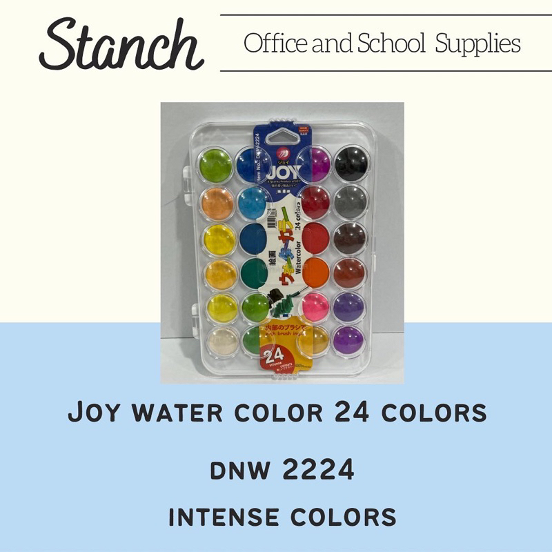 Joy Water Color 24 Colors DNW 2224 | Shopee Philippines