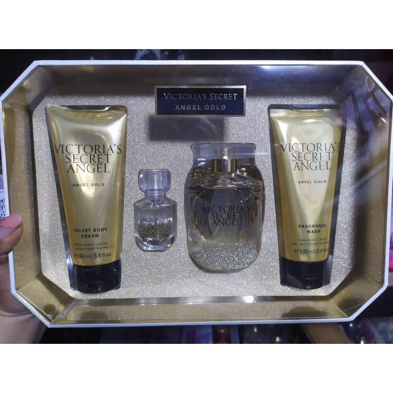 Victoria's secret Angel's gold set | Shopee Philippines