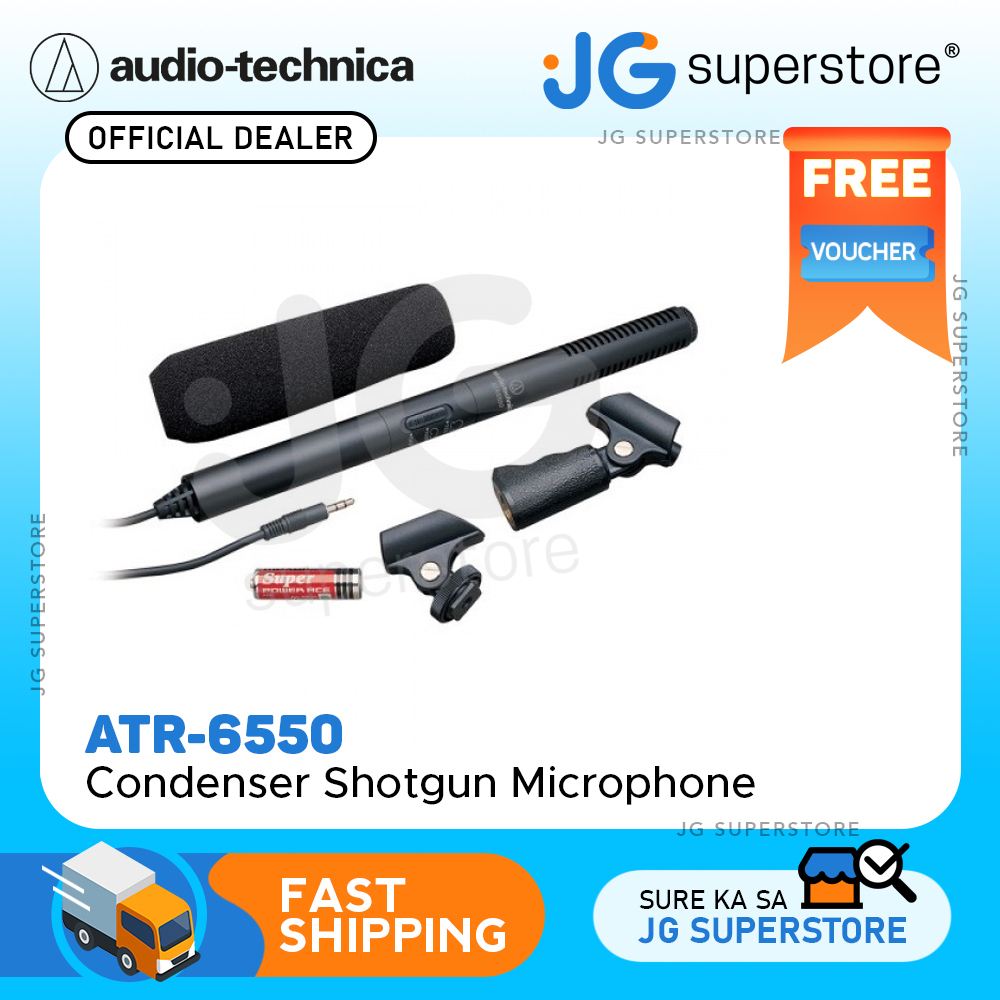 Audio Technica ATR-6550 Video Camera Cardioid/Supercardioid Condenser ...