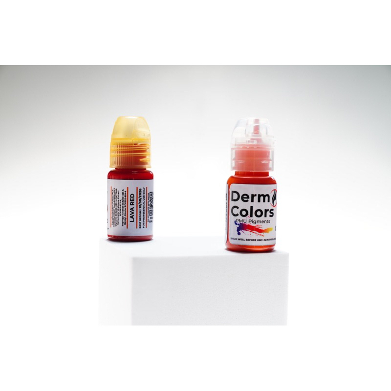 Lava Red Lip Tattoo Ink. Red DermoColor PMU Pigment. Red Satin Lip ...