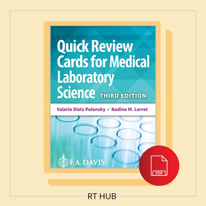 Quick Review Cards for Medical Laboratory Science 3rd Edition | Shopee ...
