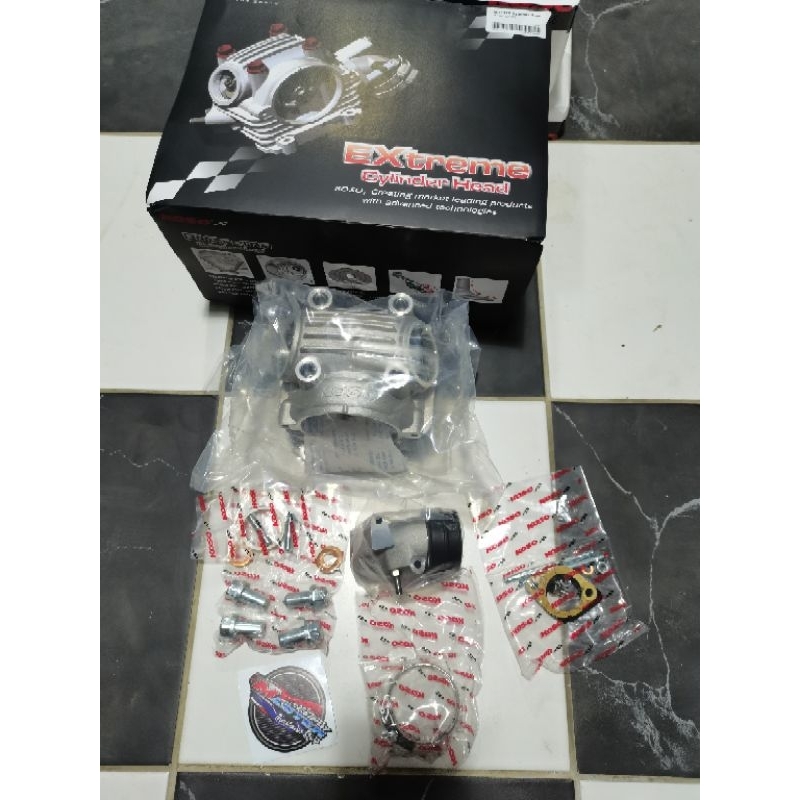 Koso extreme cylinder ultra head assembly mio 110 sporty soulty fino nouvo soul w/ cam valve ...