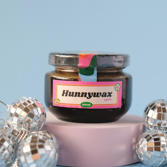 Hunnywax MINI JAR ONLY - 100% natural Sugar Wax Jar only 120ml (NO ...